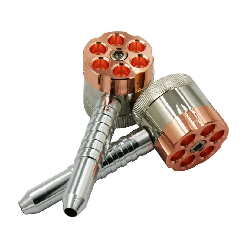 Metal Smoking Pipe Aluminium Alloy Bullet Shape Herb Pipes Tube Unique ...