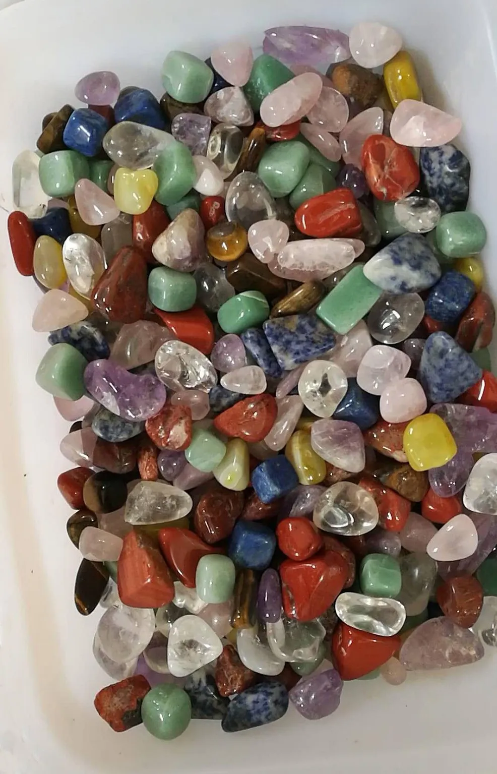 Chakra Stones Gravel: Natural Mixed Crystal Quartz Tumbled Stone Chips ...