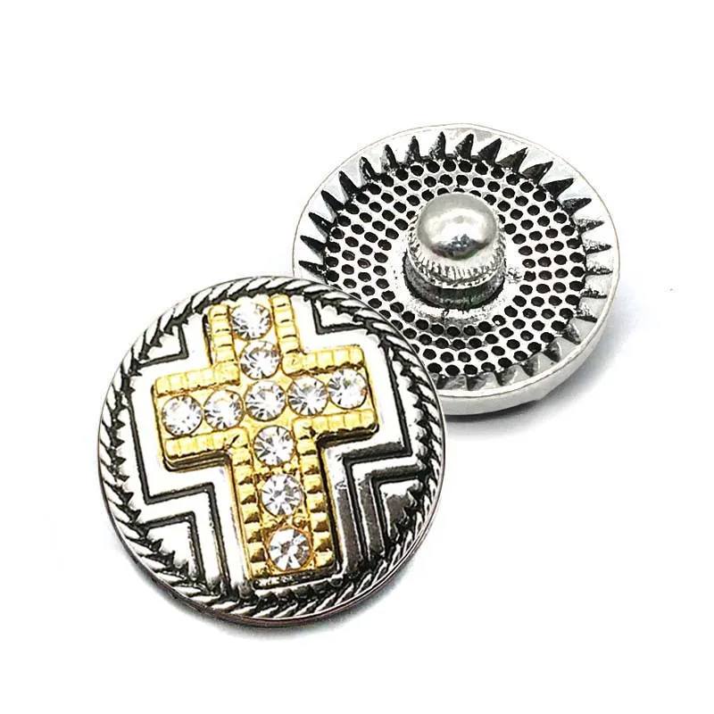 DHgate.com:18mm 20mm Rhinestone Metal Button for Snap Button Bracelet ...