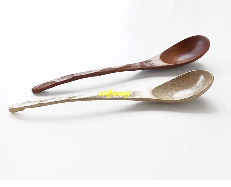 20*4.5cm Japanese Non Stick Tortoise Shell Wood Wooden Bowl And Spoon ...