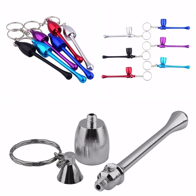 Aluminum Keychain Mushroom Tobacco Pipe Metal Mini Smoking Pipe Smoking ...