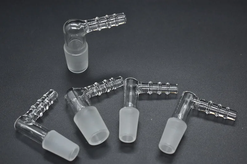 Glass Vapor Whip Adapter 14mm 18mm Male Bong Adapter 90 Degree Glass ...