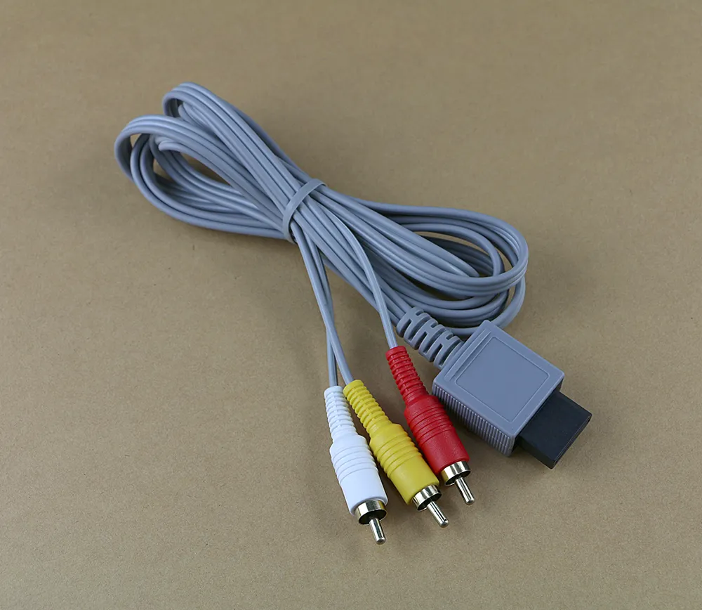 DHgate.com:3 RCA Composite AV Cable for Wii Console, 6 Feet, Gold ...