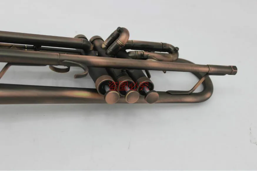 MARGEWATE BB Trumpet, Antique Copper Surface, Brass Body, Professional ...