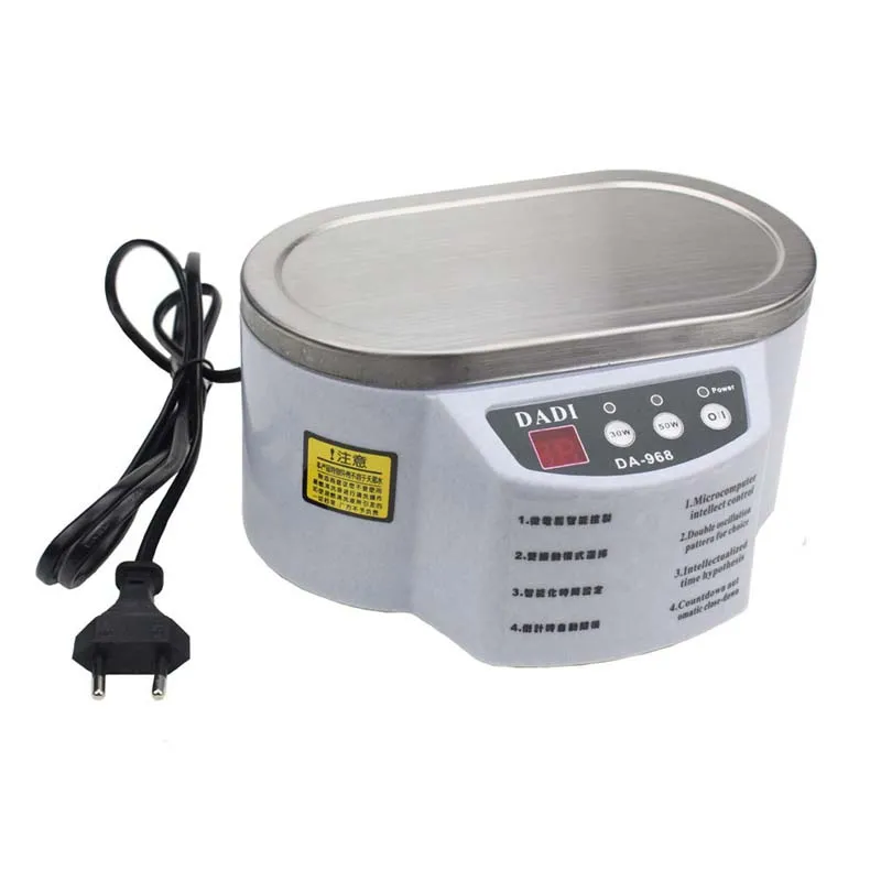 Intelligent Mini Ultrasonic Cleaner Bath: 600ml, 30W/50W Digital ...