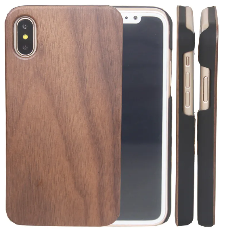 High Quality Blank Wood Case For Iphone X 10 7 8 PLUS 6 6S 5 5S SE ...