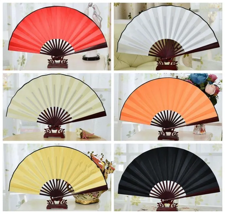 Large Folding Chinese Silk Hand Fans For Fine Umbrella Painting, Home ...