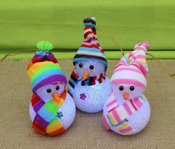 The Christmas Lights: Colorful Luminous Snowman Nightlight with Color ...