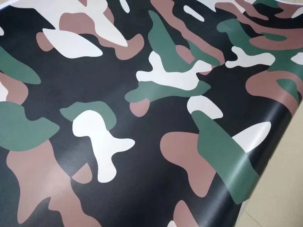 Woodland Camo Wrapping Film For Vehicles Forest Camouflage Vinyl For ...