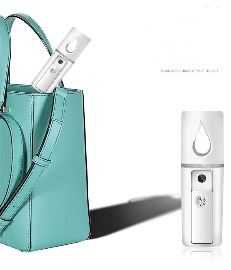 Portable Nanometer Mist Sprayer Facial Body Nebulizer Moisturizing Skin ...