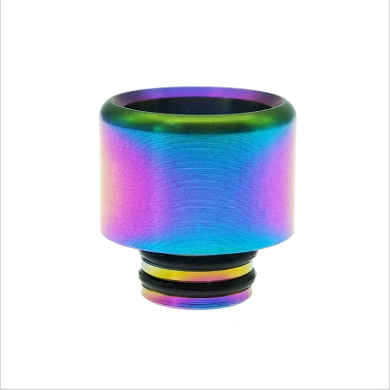 510 810 Thread Drip Tips Rainbow Color Stainless Steel SS Tip For Wide ...