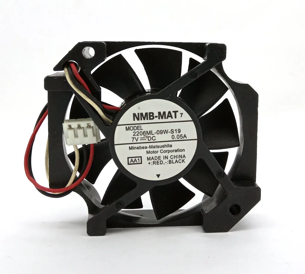 Original NMB 2206ML-09W-S19 DC 7V 0.05A 50x17MM Projector Cooling Fan ...