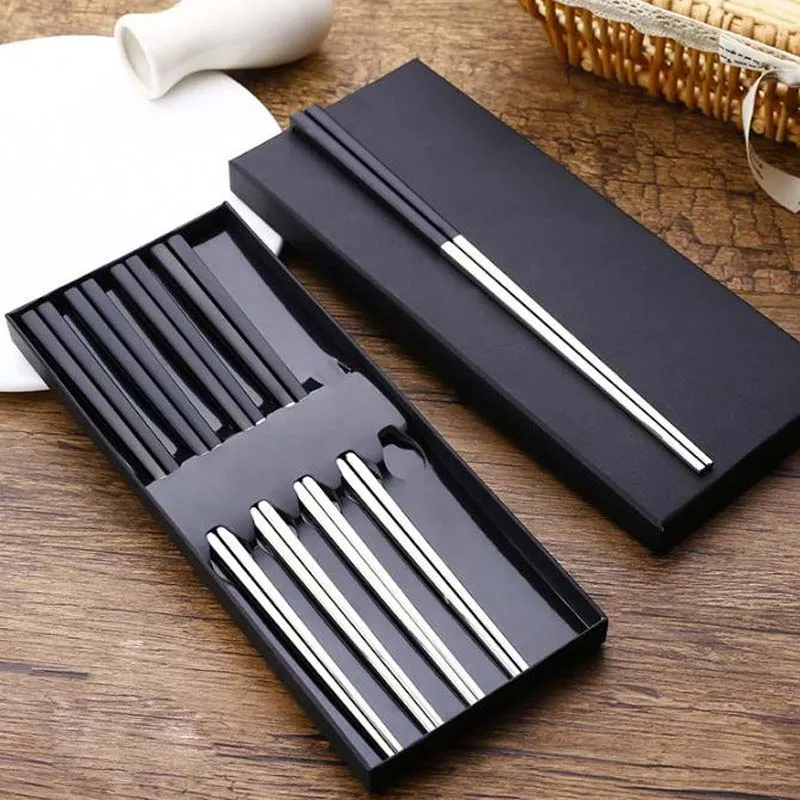 Wholesale 304 Stainless Steel Alloy Chopsticks, High-Grade Cutlery ...