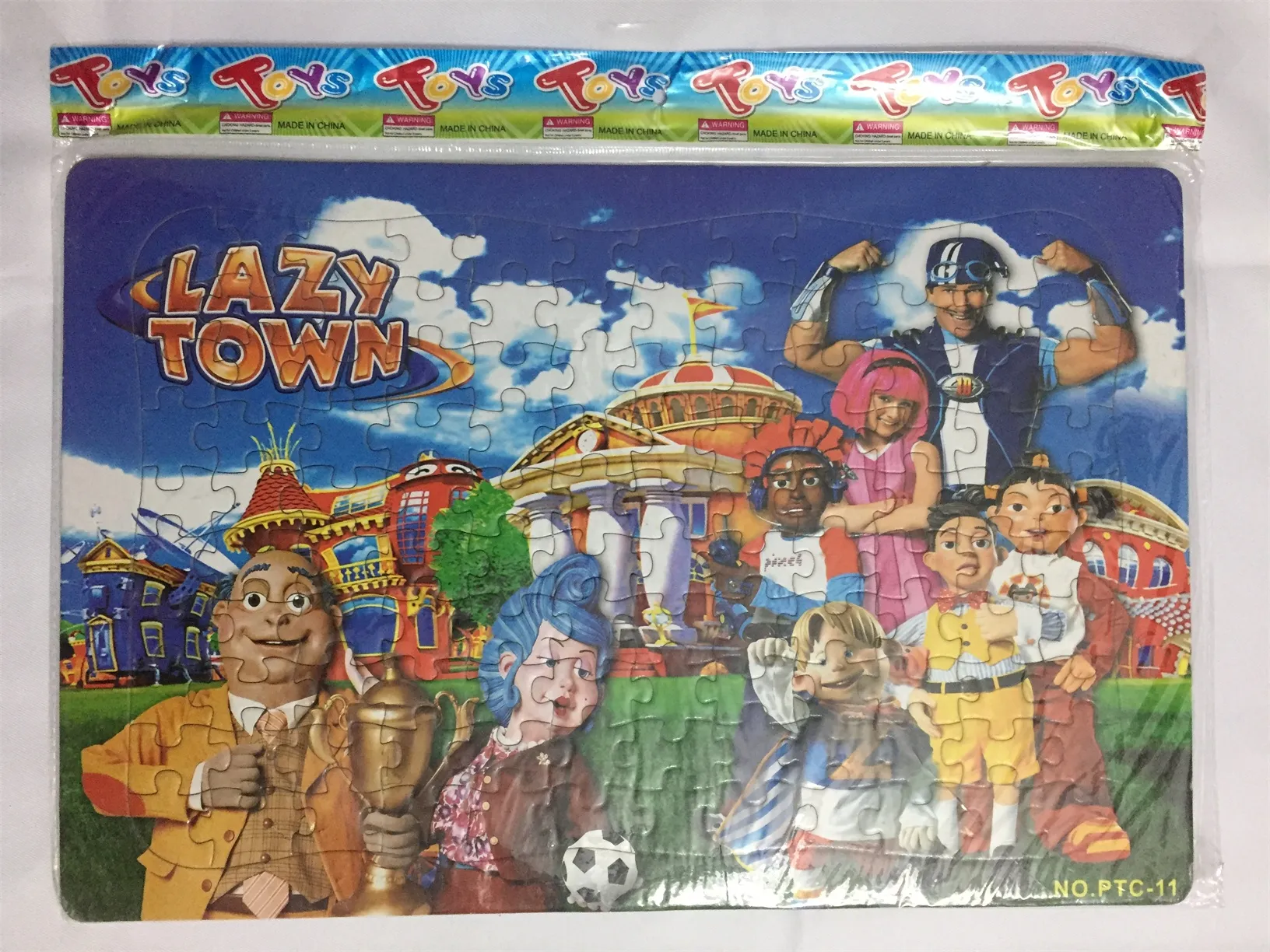 Lazy Town Jigsaw Puzzles Educational Toys For Kids 42x28cm 2d