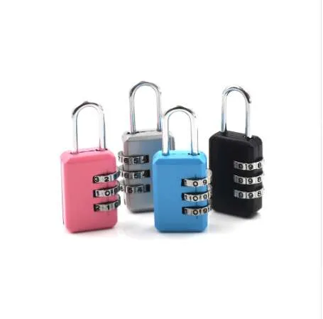 3 Digit Resettable Combination Padlock Coded Combo Lock For School Gym ...