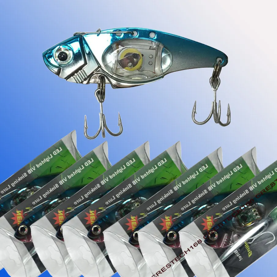LED Fishing Lures Deep Drop Super Waterproof LED Underwater Night ...