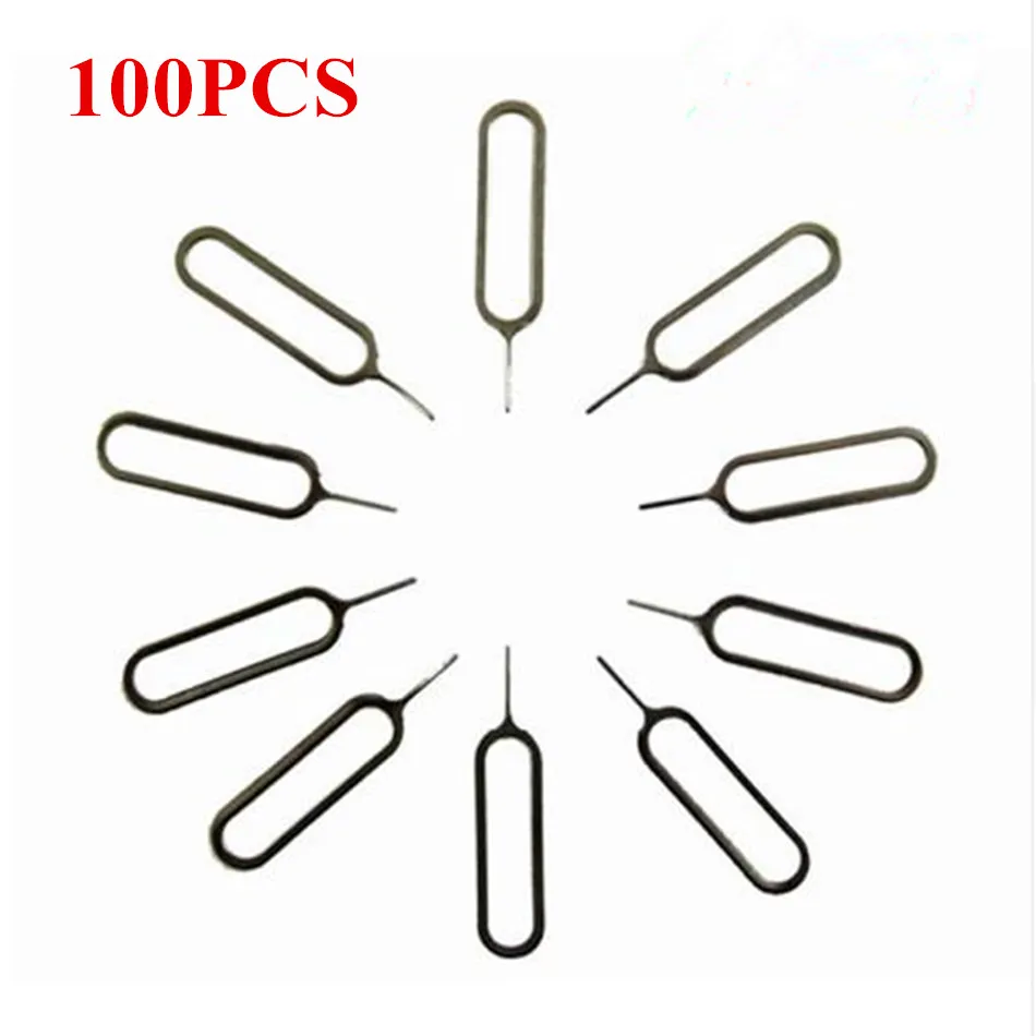 100-Pack Universal SIM Card Ejector Tool - iPhone & Android Compatible ...