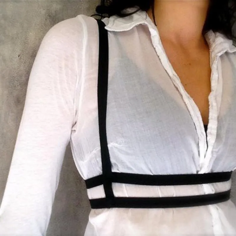 DHgate.com:Womens Hollow Halter Strappy Elastic Cage Bra Cropped ...