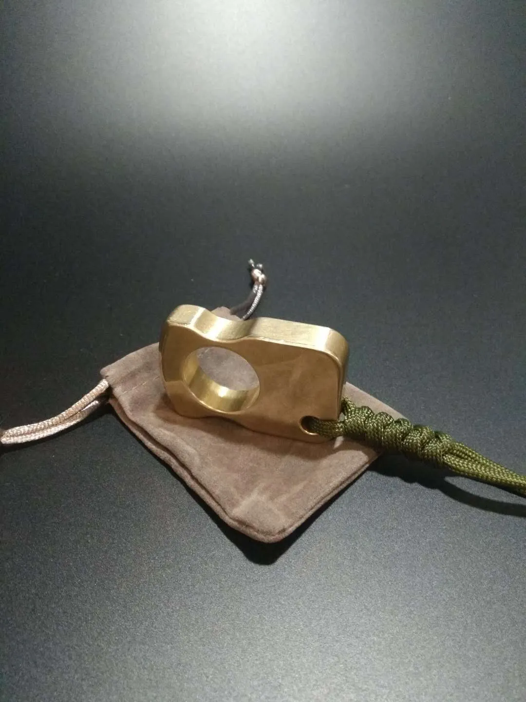 Self Defense Brass Knuckles Ring With Window Breaker And Key Pendant ...