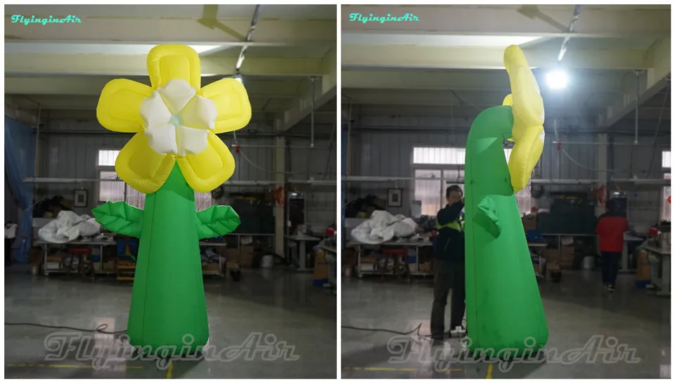 Multicolor 3m Inflatable Sunflower For 2024 Event/Stage Decor From ...