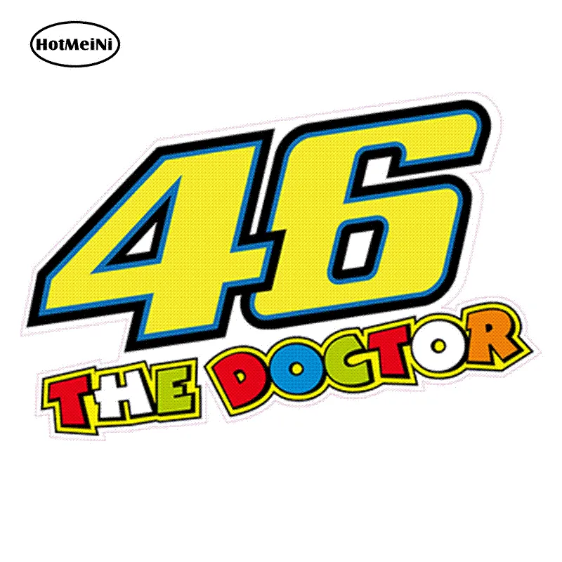 3D Numéro 46 Valentino Rossi Moto Le Docteur Sticker VR46 Moyeu De Roue ...