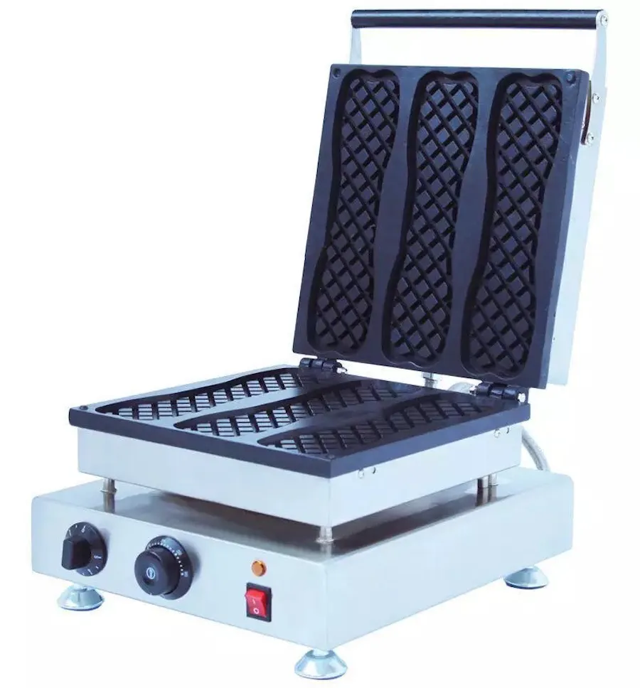NP700 Commercial Long Waffle Machine - 30cm Length - Cafe Dedicated ...