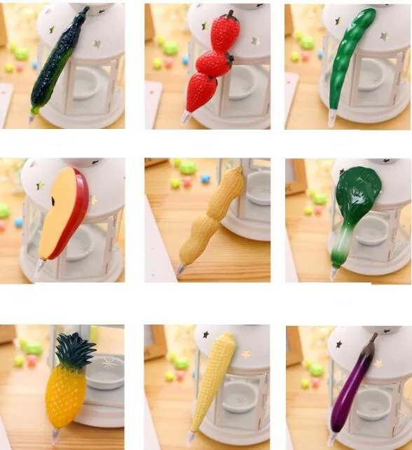 Cute Pens Kawaii Fruit Ballpoint Pens Creative Vegetable Gel Pens For ...
