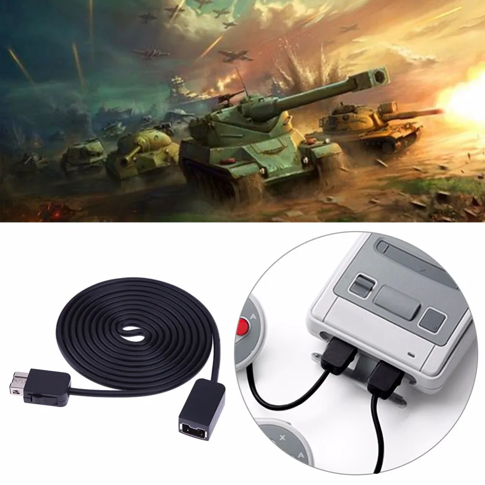 Nintendo Wii AV Cable Game Controller Extension Cord, 1.8m/5.9ft For ...