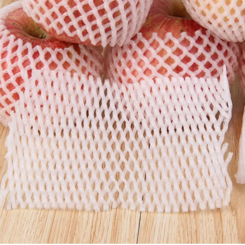 Fruit Foam Net 12cm7cm White EPE Foam Mesh Sleeve For Apple Packing ...