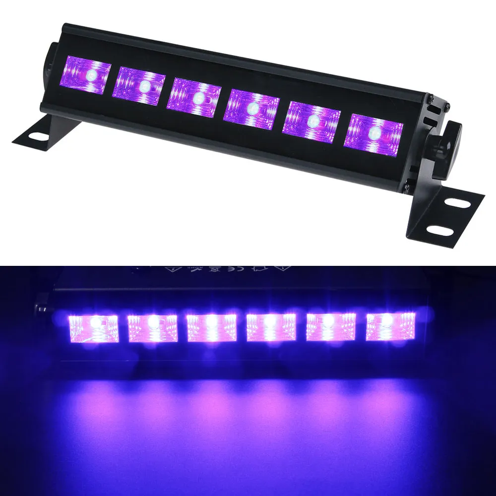 12 LED UV Stage Light Bar, Violet LED Party Disco Light With Auto Color ...