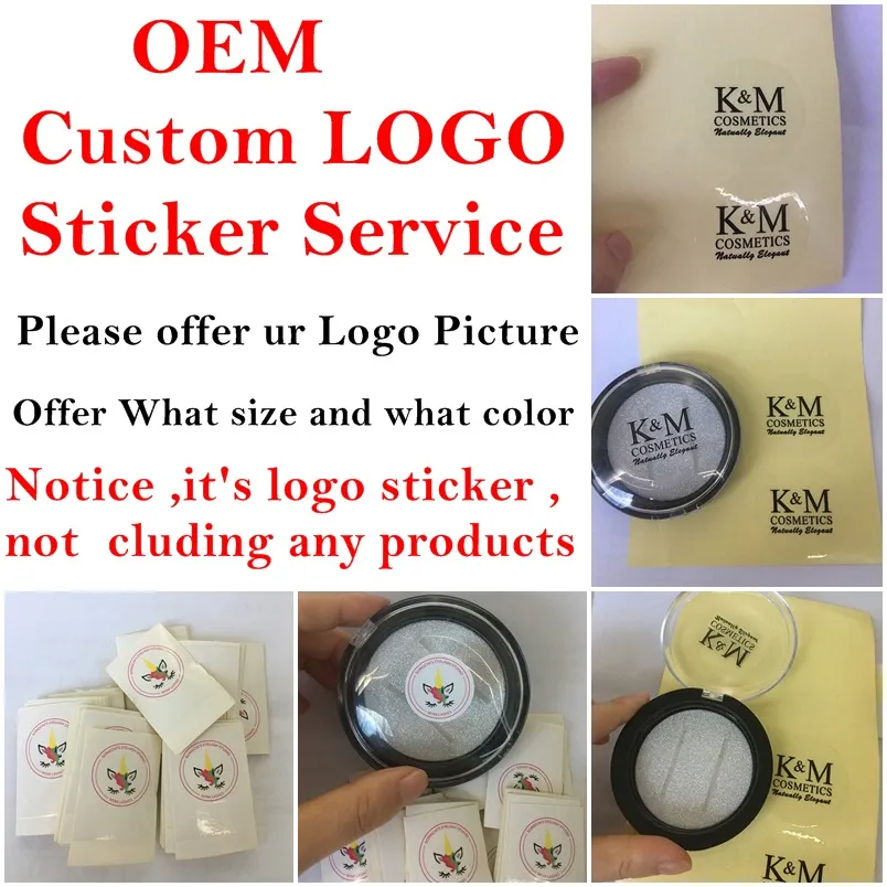 OEM Custom Logo Sticker Service Personalized Branding For 3D Mink ...