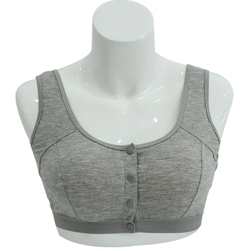 DHgate.com:Soft Cotton Front Closure Mastectomy Bra for Prosthesis and ...