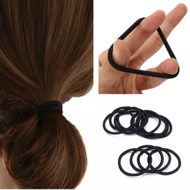 DHgate.com:50pcs Women Elastic Hair Ties Band Ropes Rings Ponytail ...
