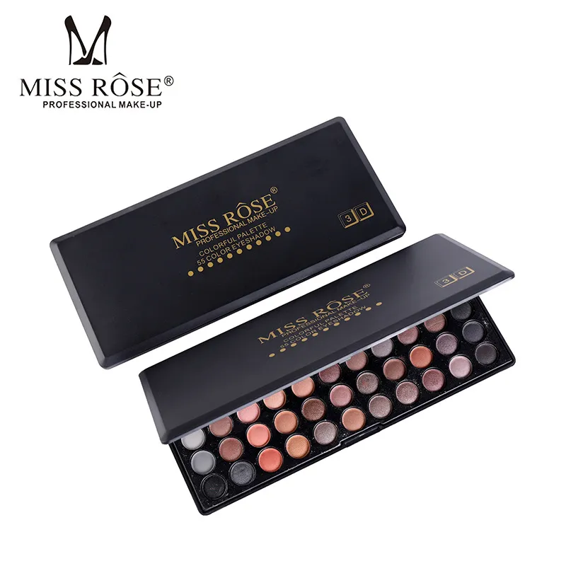 Miss Rose 55 Pearl Light Eye Shadow Make Up Disc Professional Fashion ...