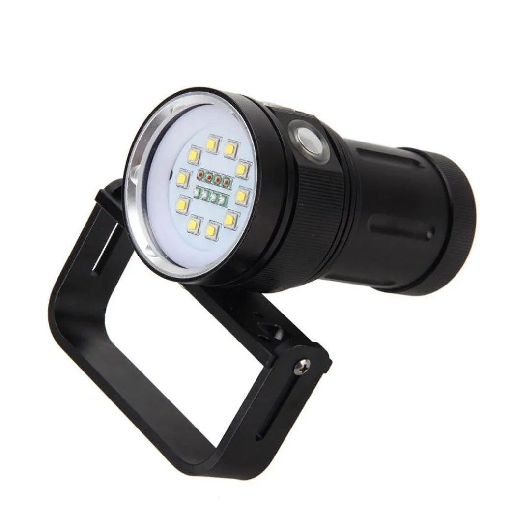 Diving Flashlight: High Intensity LED Underwater Torch With White, Red ...