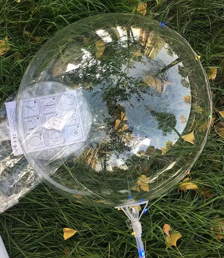 Lighted Balloons: Clear Decorative Air Balloon With LED Strip Copper ...