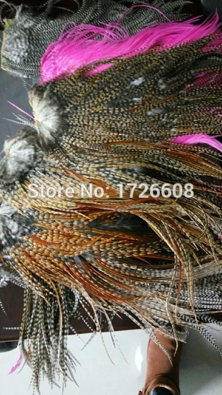 Top Quality Rooster Feather Hair Extensions Thin Hairpieces Bundle ...