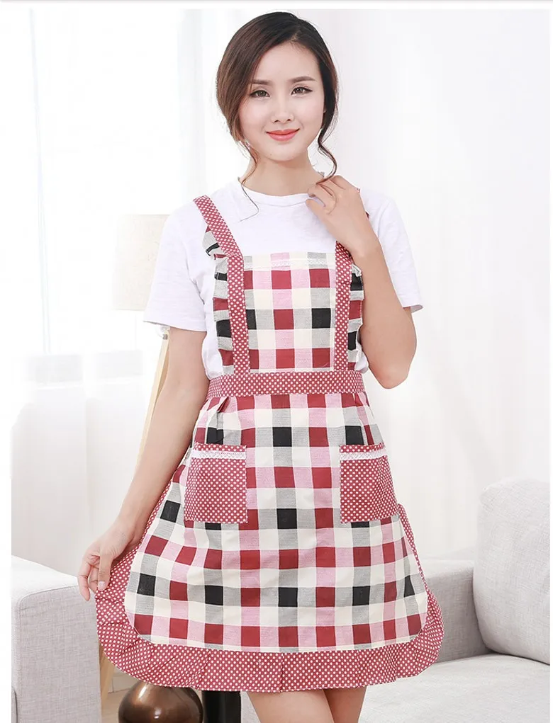 Aprons For Women: Stylish Kitchen Apron Dress With Pocket Lightweight ...