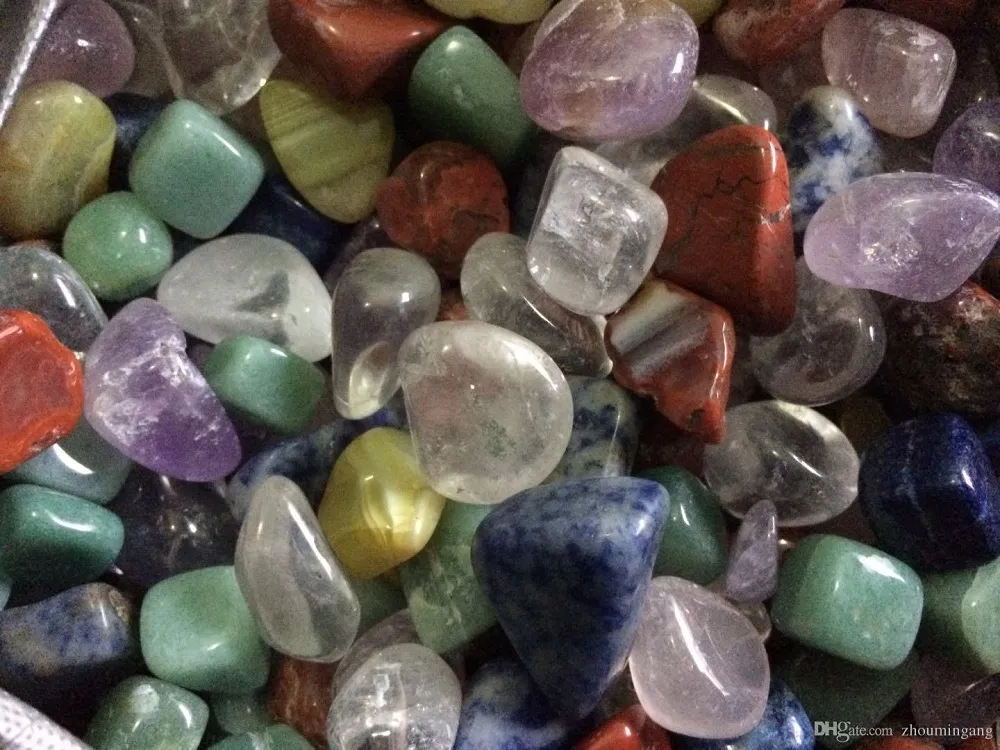 Chakra Stones Gravel: Natural Mixed Crystal Quartz Tumbled Stone Chips ...