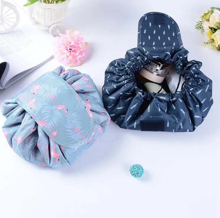 Animal Flamingo Cosmetic Bag Professional Drawstring Makeup Case Women ...