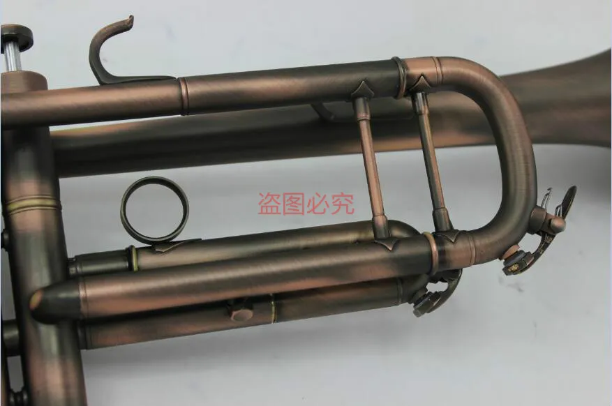 MARGEWATE BB Trumpet, Antique Copper Surface, Brass Body, Professional ...