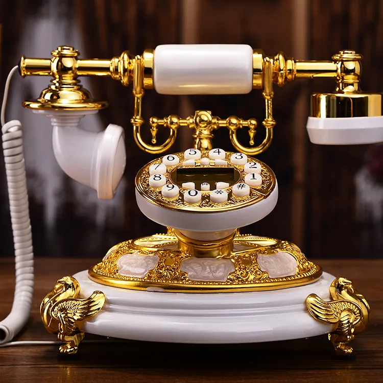 Retro Telephone Landline Continental Pastoral Antique Telephone ...