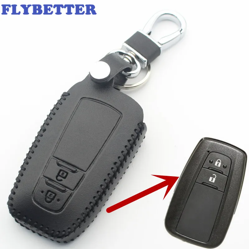 DHgate.com:FLYBETTER Leather Key Fob Cover for Toyota CHR/C-HR/2017 ...