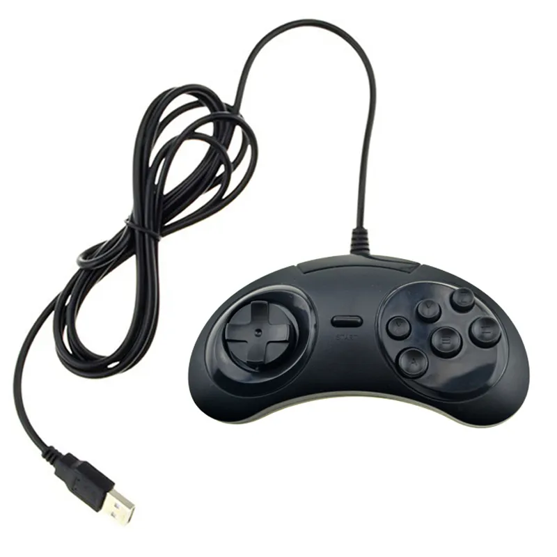 Retro Wired Gamepad With 6 Buttons For SEGA Genesis Mega Drive MDMAC ...