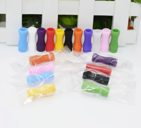 510 Silicone Mouthpiece Cover Drip Tip Disposable Colorful Silicon ...