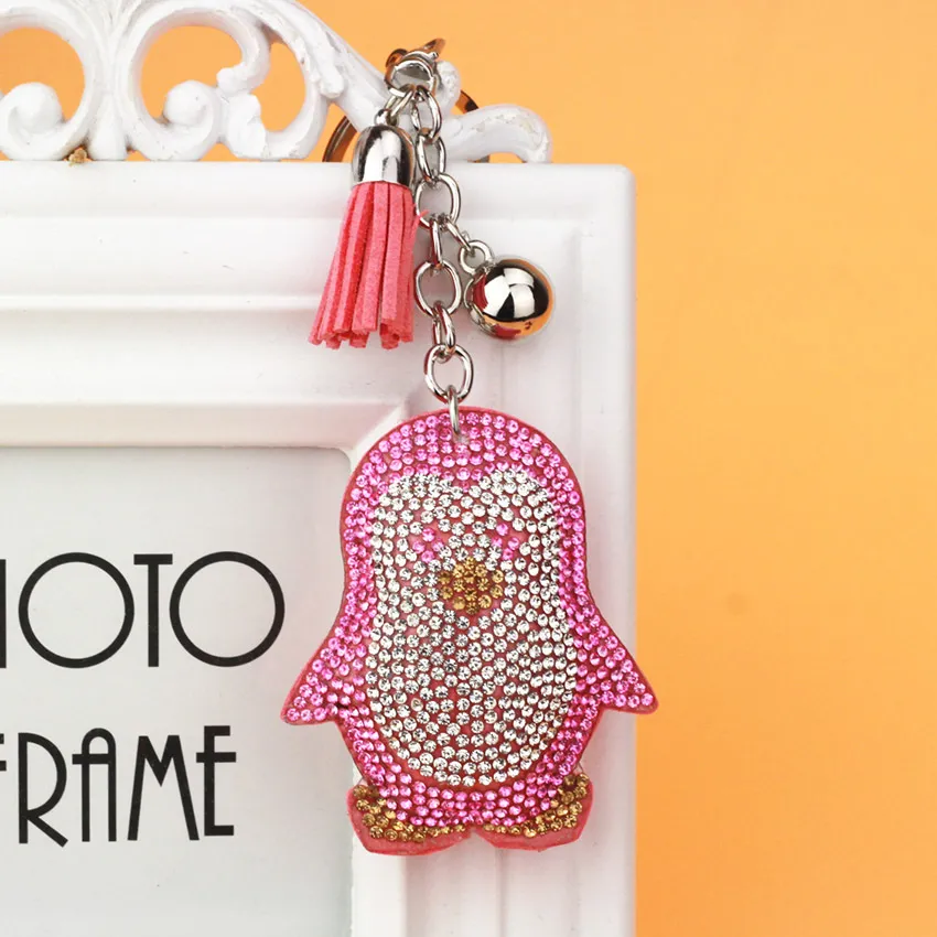 DHgate.com:Gold Alloy Penguin Key Chain Ring Holder Gift for Girls ...