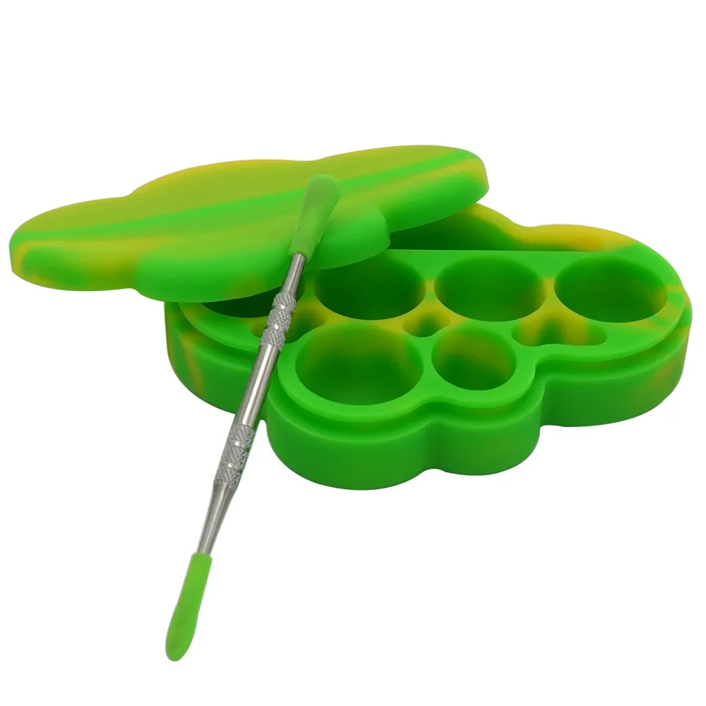 Non Stick Silicone Dab Container Large Bodum Storage 6 Cavities For ...