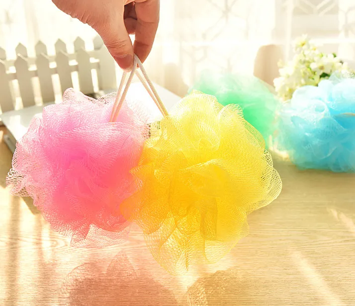 DHgate.com:Multicolour Bath Ball Shower Body Bubble Exfoliate Puff ...