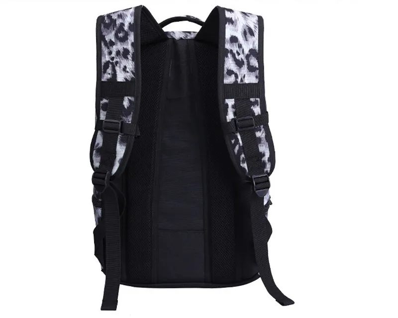 Designer New Trendy Leopard Women Backpack Bags Shark Teeth School ...