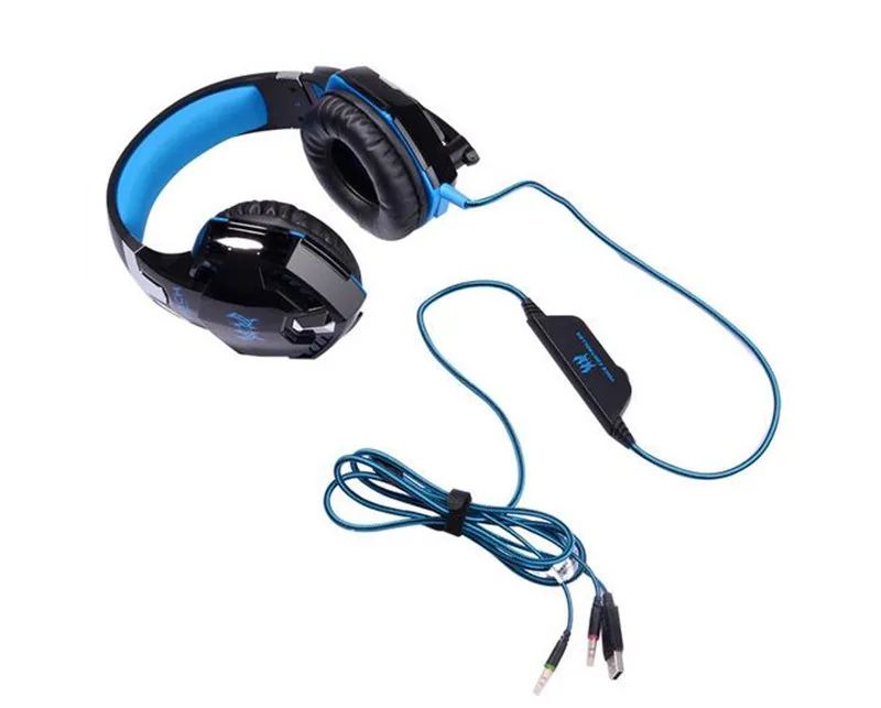 Gaming Earphones With Microphone, Stereo Sound Headphones With Glowing ...